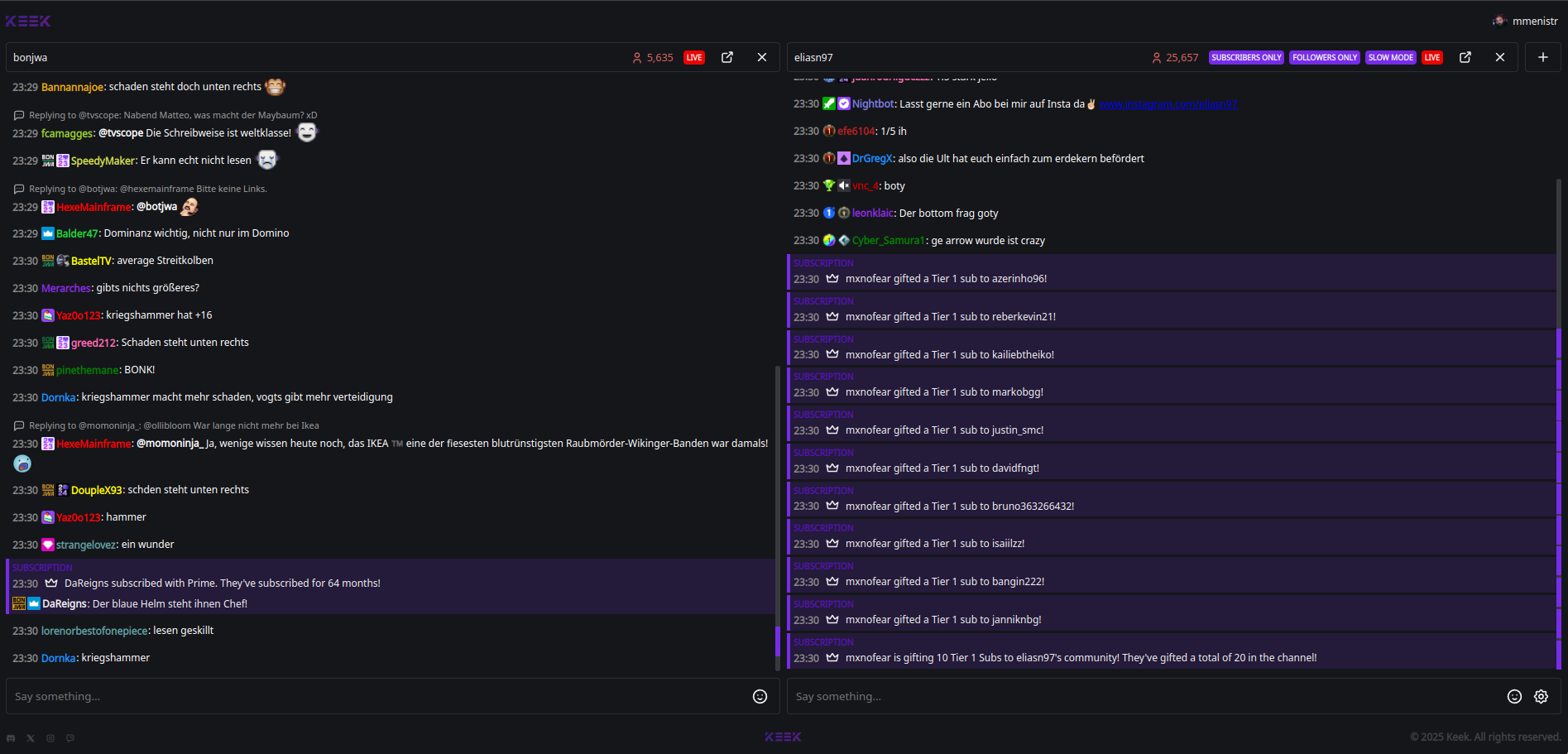 Keek - Your Twitch Chat, Elevated